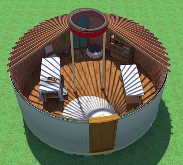 Prix d'une yourte contemporaine modèle Yourteco